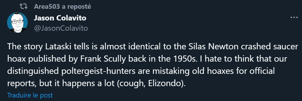 Dr James Lacatski – Nous avons un vaisseau extraterrestre ! - UAP et ...